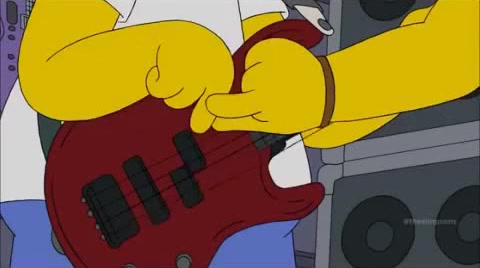 Homer Simpson play bass - Coub