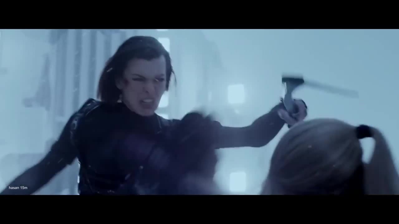 Resident Evil: Retribution - Alice vs Jill Valentine (2012) part3 - Coub