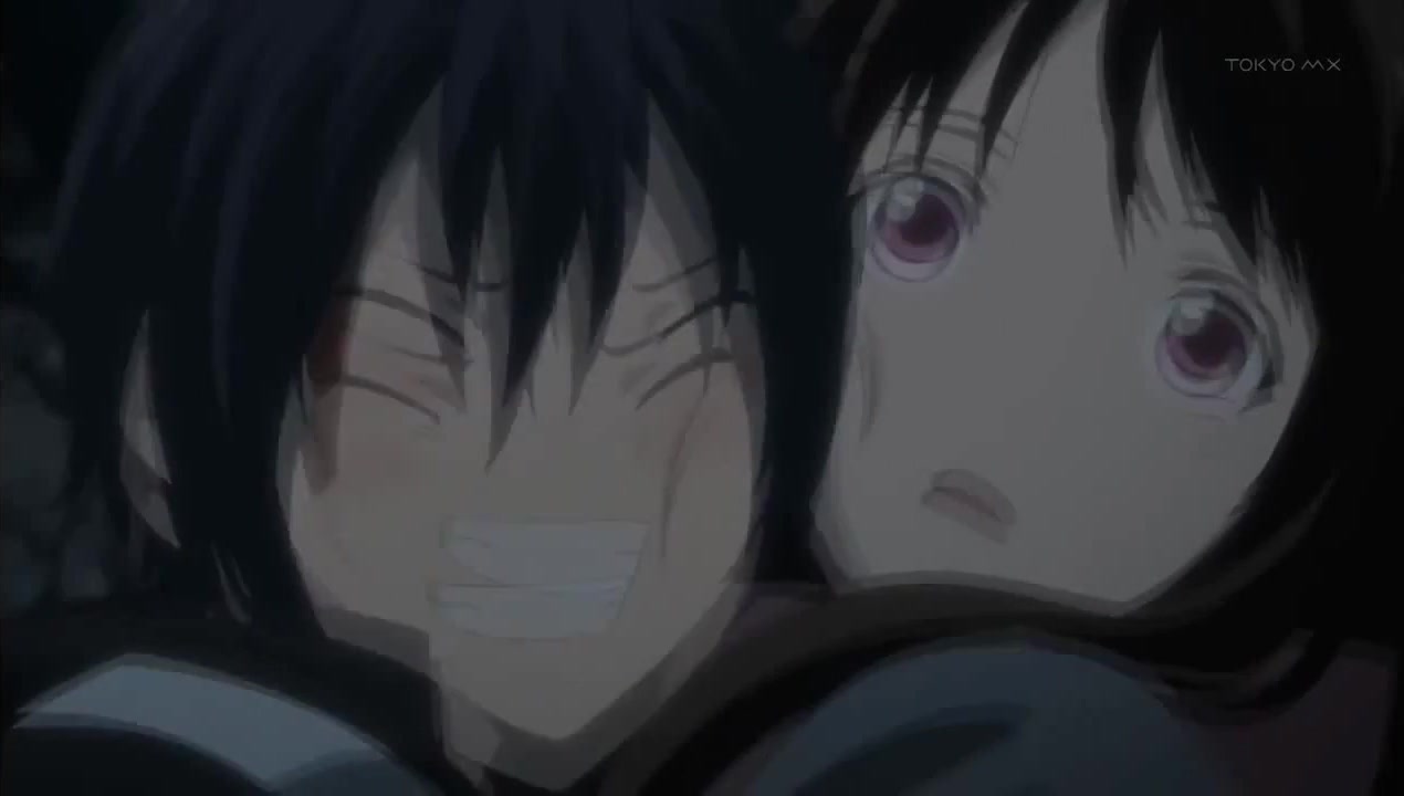 Noragami Scene Yato Hug Hiyori HD - Coub