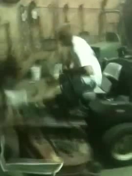 Guy crashes zero turn mower funny - Coub