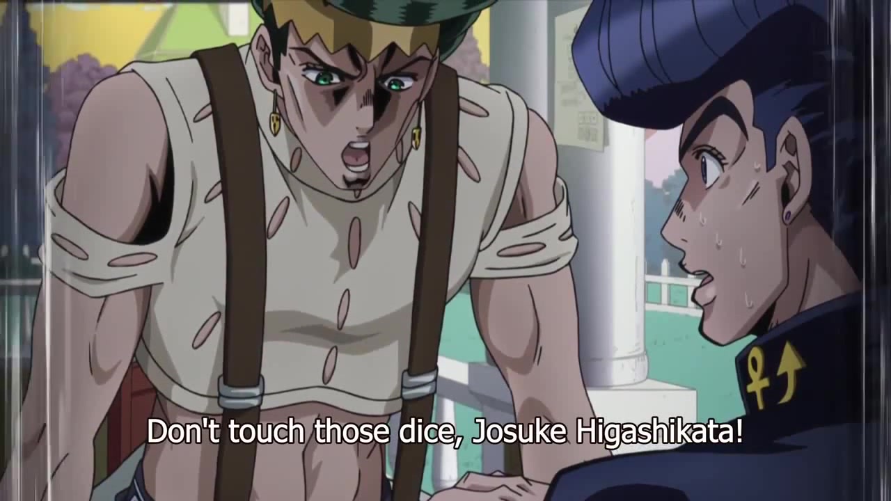 【HD】ジョジョ: Rohan Catches Josuke Cheating - Coub