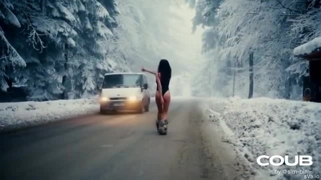 winter girl - Coub