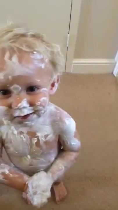 Kids being kids... for now the naughty, messy kind😝 - Coub