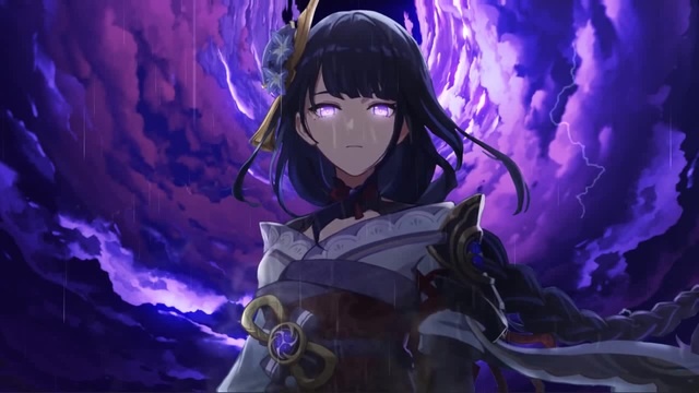 Genshin Impact - Raiden Shogun (Animated wallpaper) - Coub