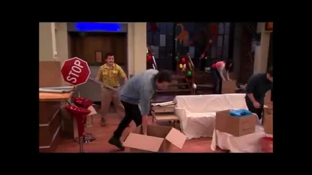 Gibby Hits Spencer with Stop Sign (BASS BOOSTED) - Coub