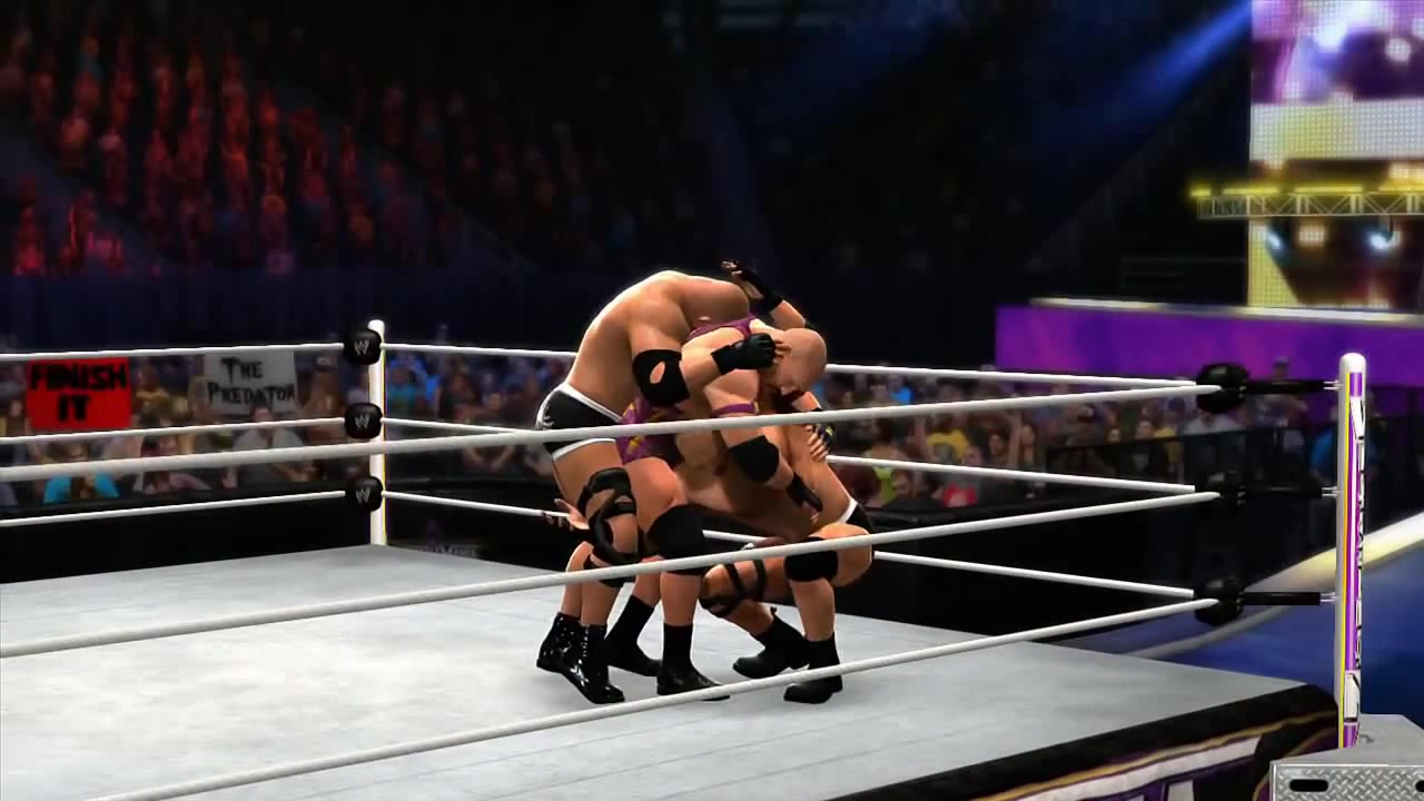 WWE 2K14: RYBERG HITS GOLDBERG & RYBACK WITH A DOUBLE SHELL SHOCK! - Coub