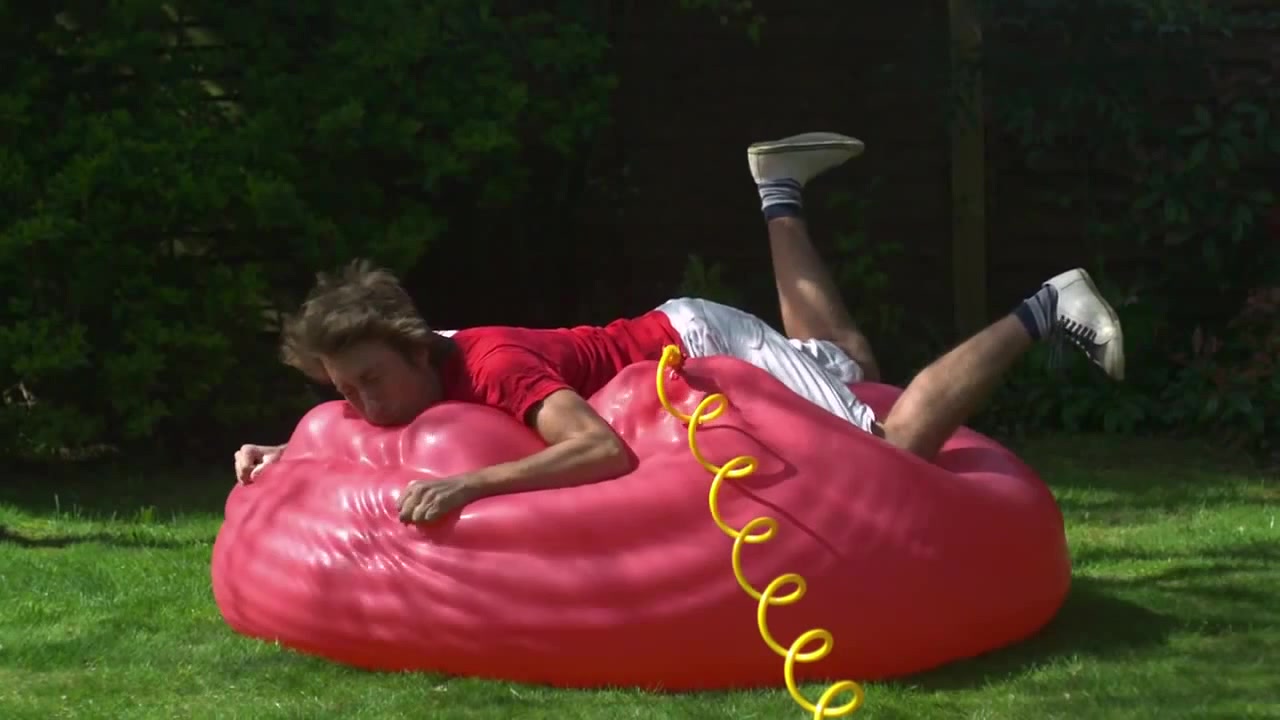 Giant 6ft Water Balloon - The Slow Mo Guys - Coub