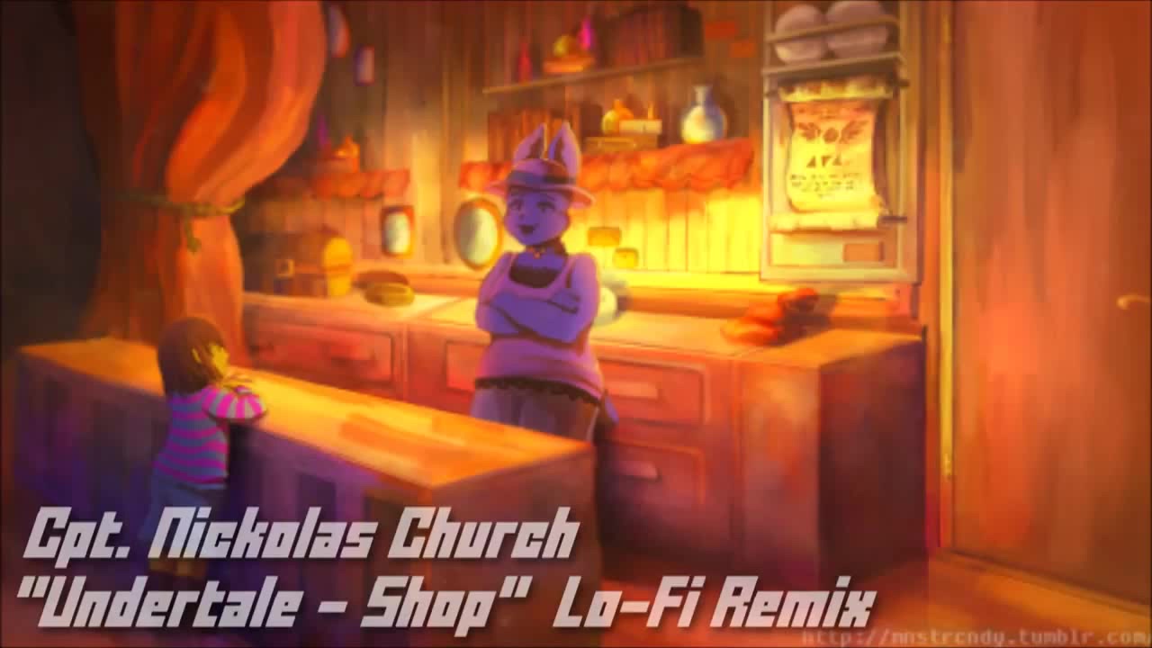 Cpt. Nickolas Church "Undertale - Shop" Lo-Fi Remix - Coub