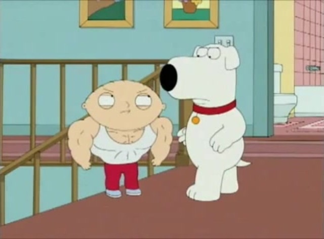 Family Guy Stewie Griffin Muscle Man - Coub