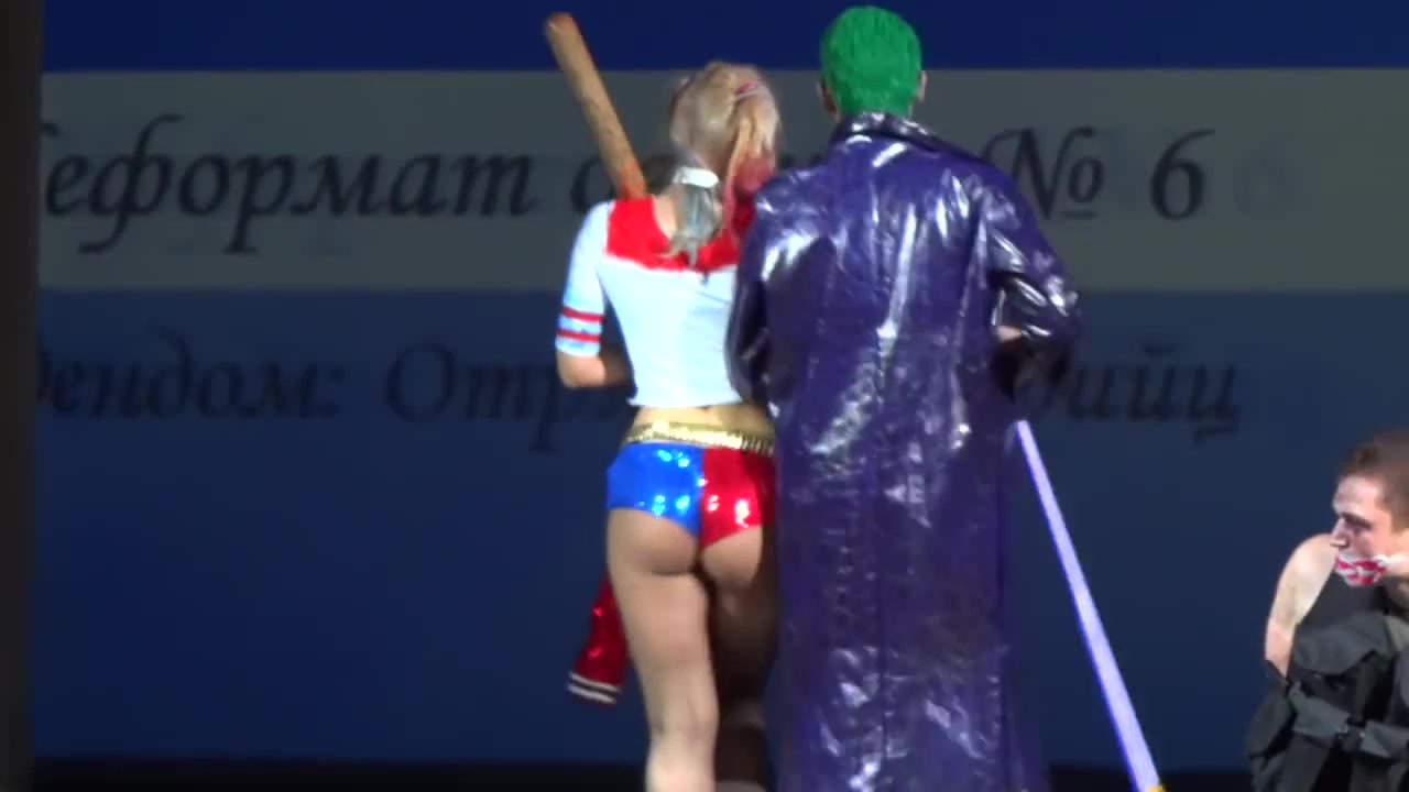 Chebicon 2016 Harley Quinn, The Joker - Suicide Squad Сosplay Defile - Coub