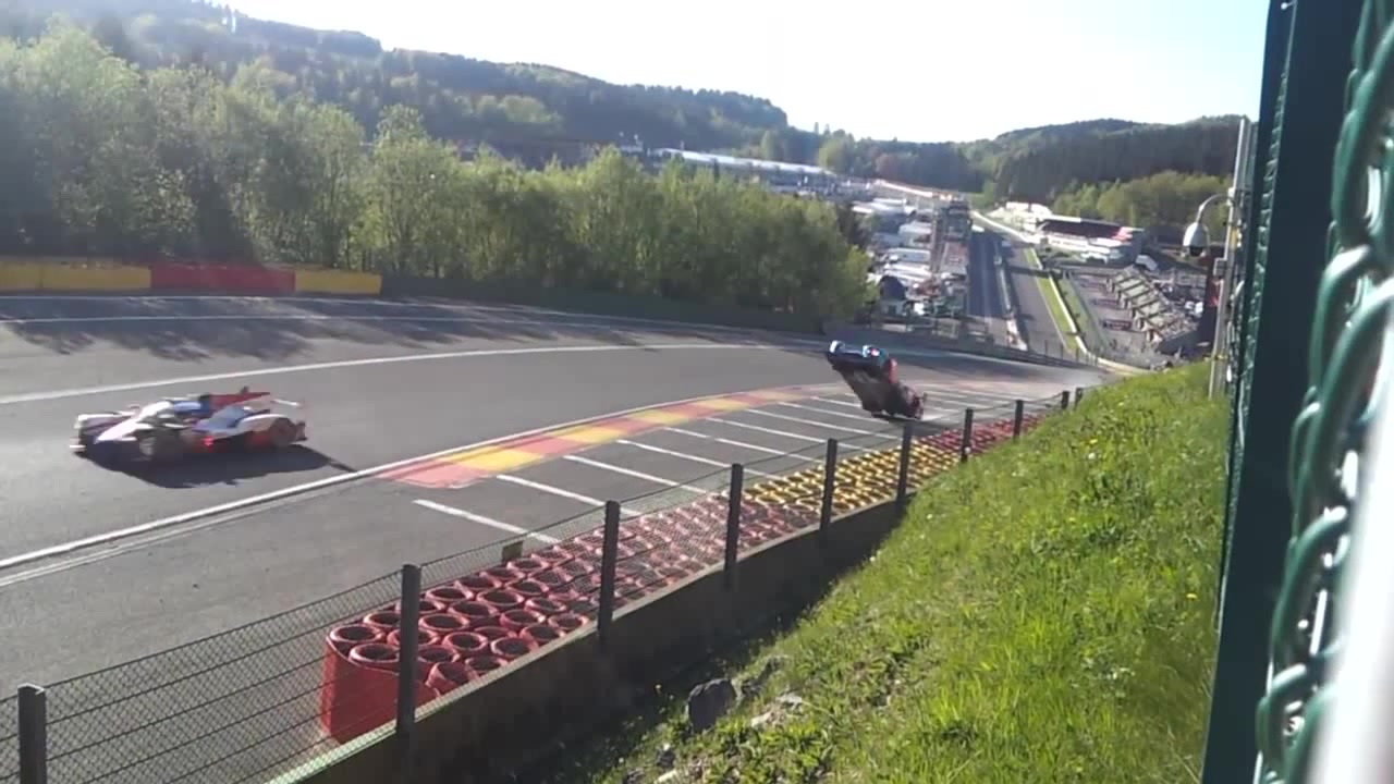 FIA WEC 2018 Spa Francorchamps Crash #17 BR Engineering BR1-AER Eau ...