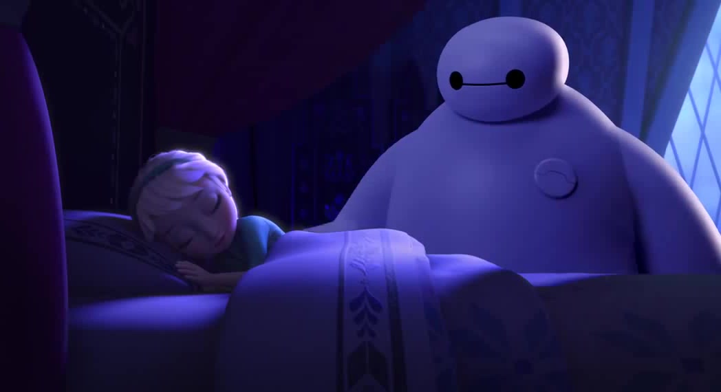 Baymax and Elsa - Coub