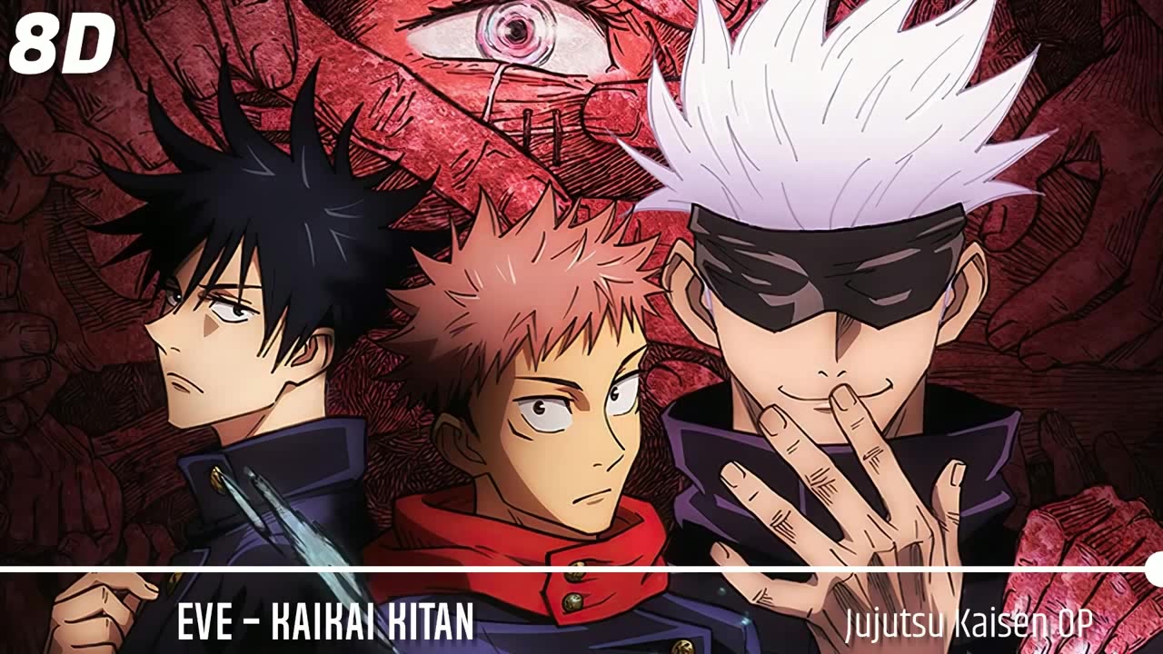 Jujutsu Kaisen | Opening Full |『Kaikai Kitan』by Eve | 8D Audio - Coub