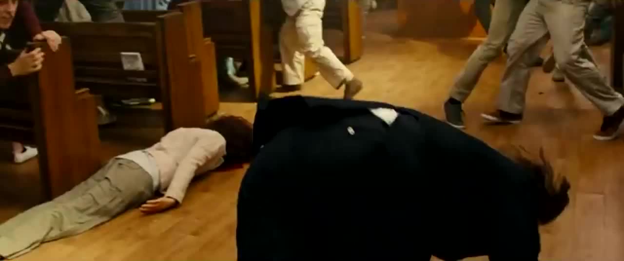Kingsman: The Secret Service - Church Fight Scene (1080p60) - Coub