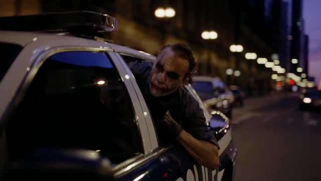 Joker Escapes - Police Car Scene - The Dark Knight (2008) Movie Clip HD ...