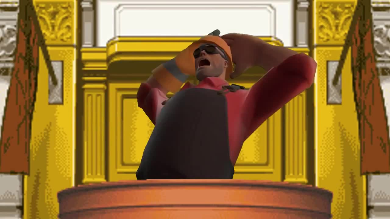 Soldier: Ace Attorney (Gmod) - Coub