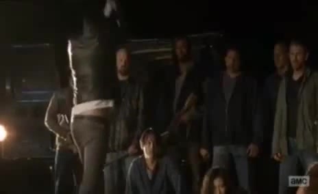 The Walking Dead 7x01 - Negan kill Glenn Scene (Glenn Death) - Coub