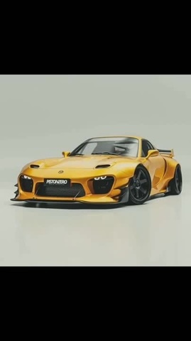Yellow Mazda RX7 - Coub