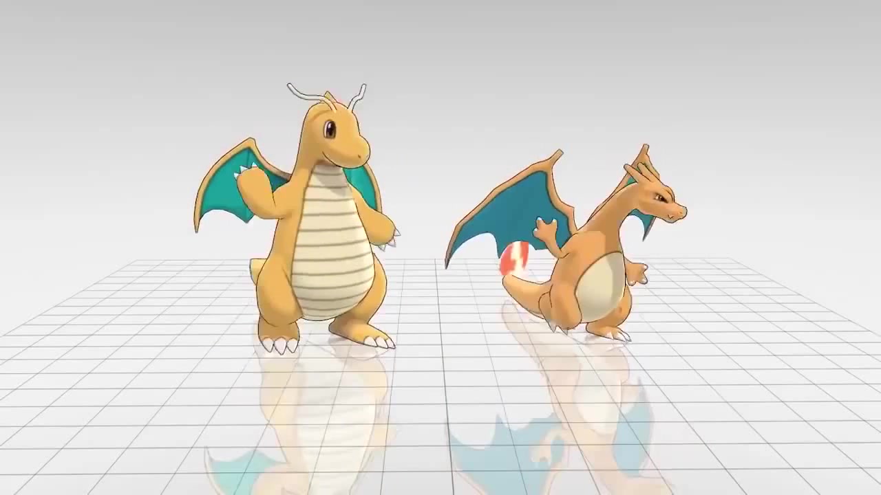 Pokemon: Dragonite & Charizard Dance | Eminem Shake That | (MMD) - Coub