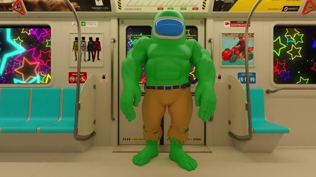 Superhero Among Us and Subway Train CGI 3D Animation - Coub