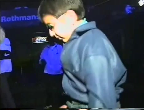 Russian kid dancing at club can't be bothered. 1997. - Coub