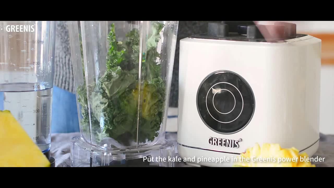 Greenis Blender: Kale Pineapple Kiwi Fruit Juice - Coub