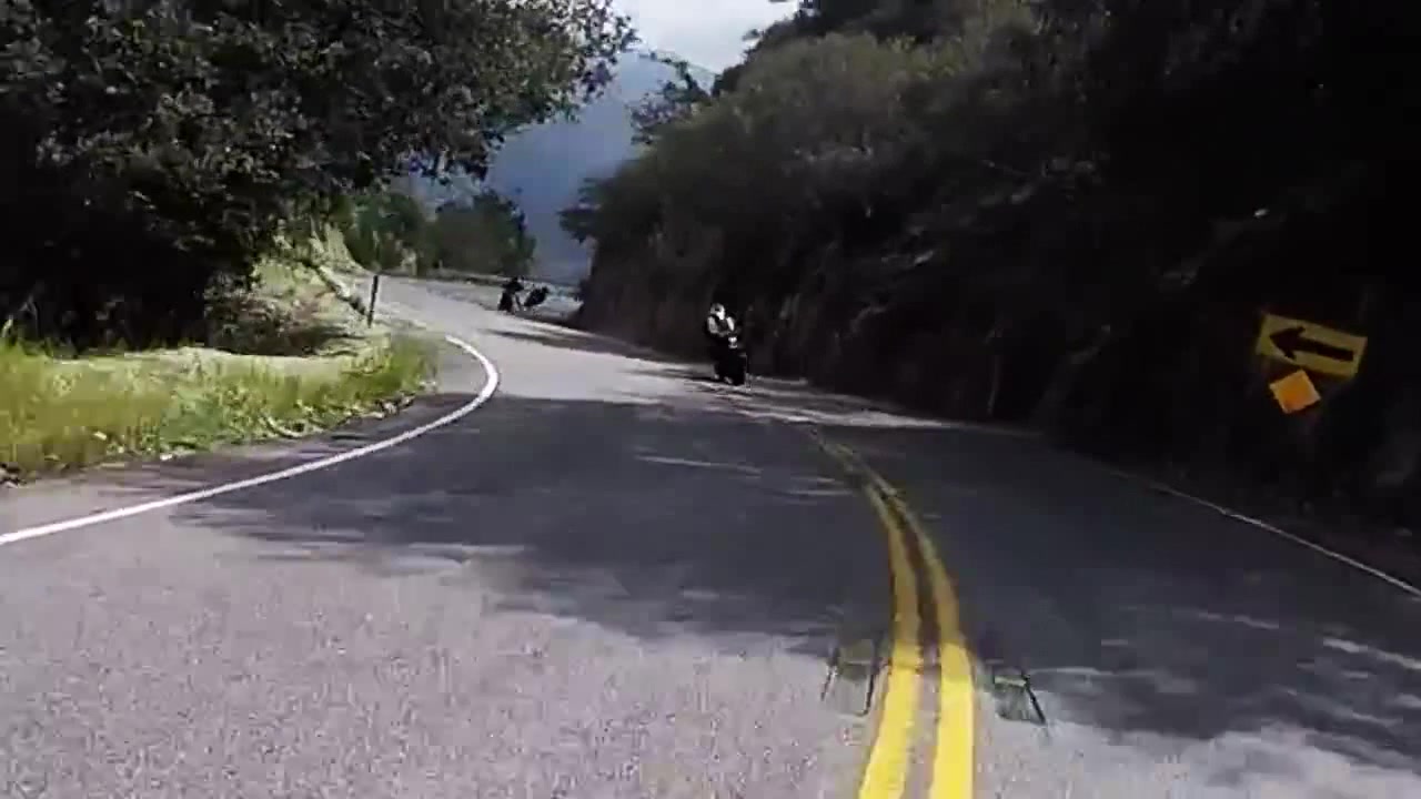 MOTORCYCLE RIDER CRASHES/FALLS OFF CLIFF - Coub