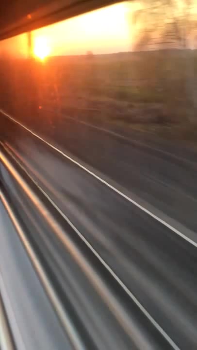 train sunset - Coub