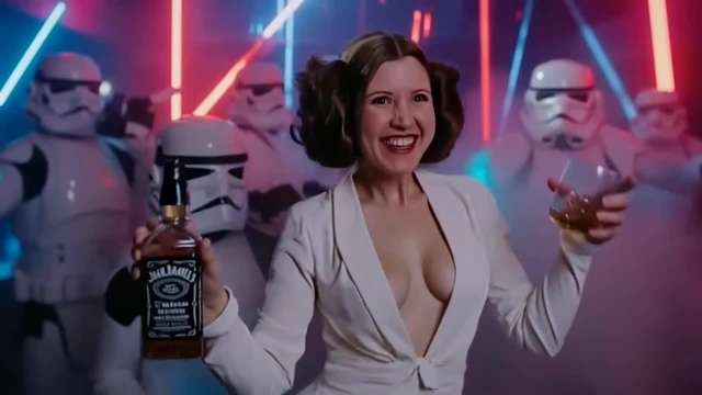 Chewbacca and Leia caused chaos at the disco - Coub
