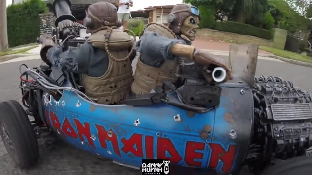 Eddie Twins Iron Maiden Tank Racer Street Run! RC Animatronics by Danny ...