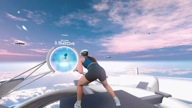 @TougeVR - Mixed Reality Workout feat. Michelle Sevo - Coub