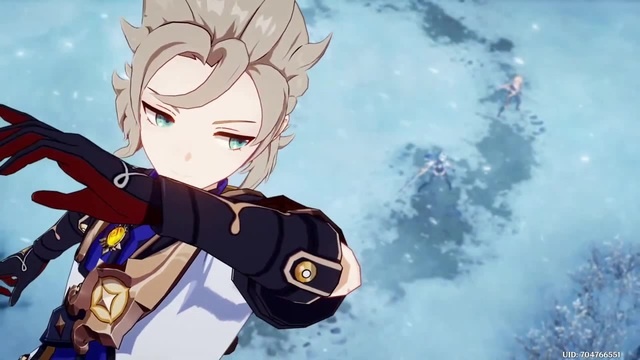 Fight Cutscene Impostor Albedo Attacks Traveler, Eula, Amber, Bennett ...