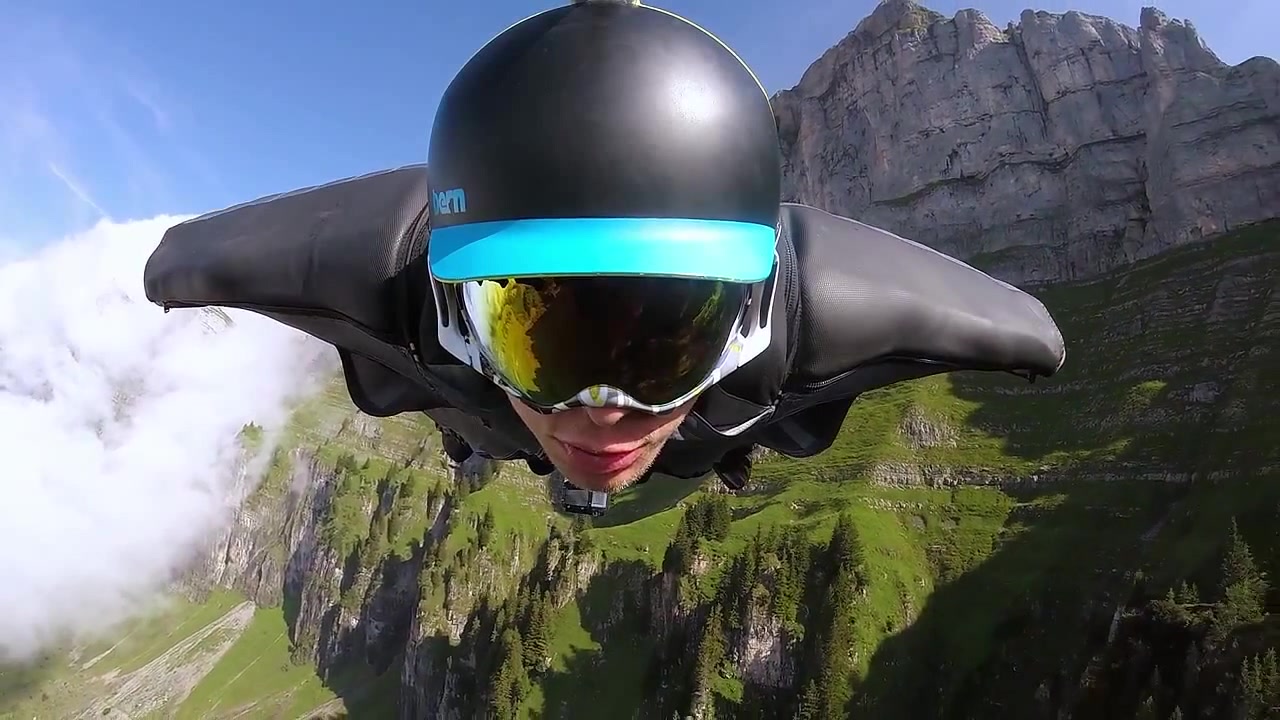Majestic Wingsuit Fling in Switzerland - Coub