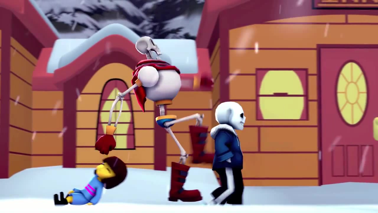 Sans and Papyrus Song - An Undertale Rap by JT Machinima "To The Bone" [SFM] - Coub