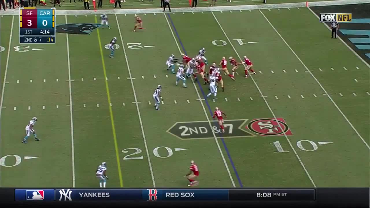 Carlos Hyde fumbles and Shaq Thompson returns it for a touchdown - Coub