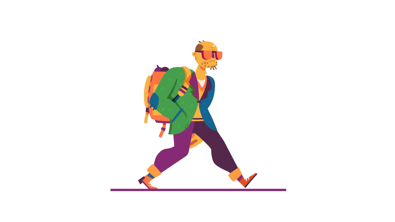 animation, motion graphics, character, motion design, 2d, after effects - Coub