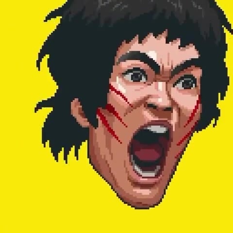 Pixel Bruce Lee - Coub