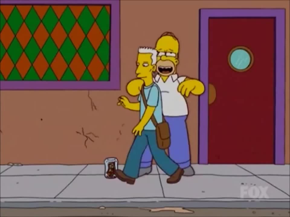 The Simpsons - Homer Drunk Dancing - Coub