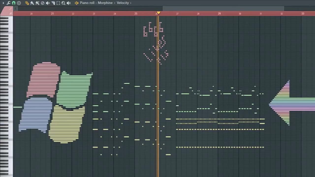 Rainbow vs Windows XP - MIDI Art - Coub
