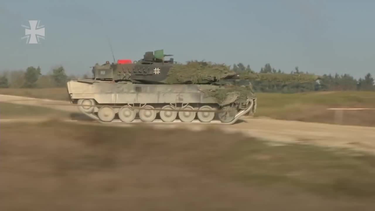 Panzer im Trainingslager ( ) Bundeswehr ( ) Leopard 2A6 - Coub
