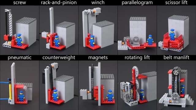 10 Lego Elevators - Coub