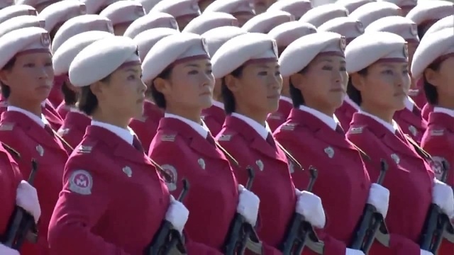 Chinese military girls - Coub