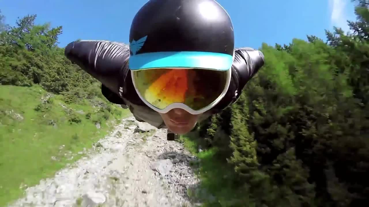Extreme sport - wingsuit flight - Coub