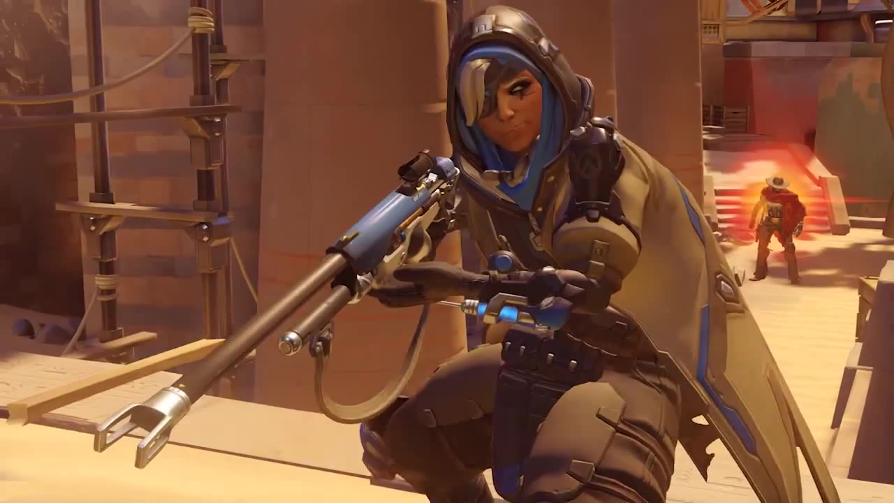Overwatch's new hero in action - Ana Gameplay Trailer - Coub