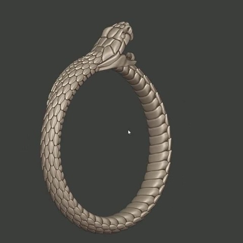 snake ring 3d modeling - Coub