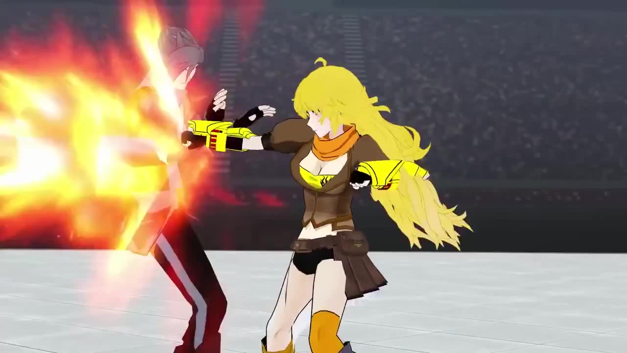 RWBY: Yang vs Mercury - Coub