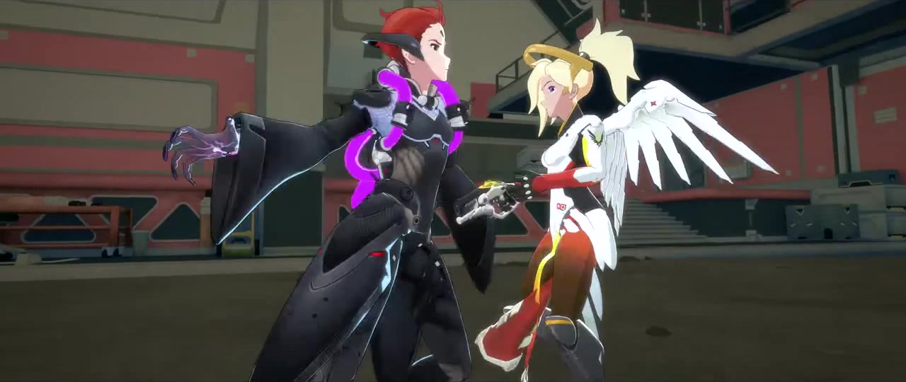Mercy vs Moira (Overwatch Fight Animation) - Coub