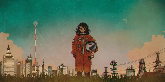 Space Lo-Fi Girl (song: Alluniar - Fantasy) - Coub