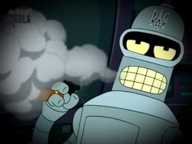 Bender Futurama | Бандеровец Бендер | Ukrainian Anthem - Coub