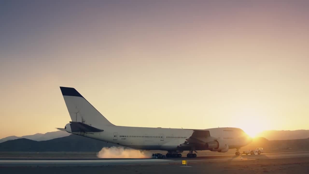 Drifting around airplane - Coub